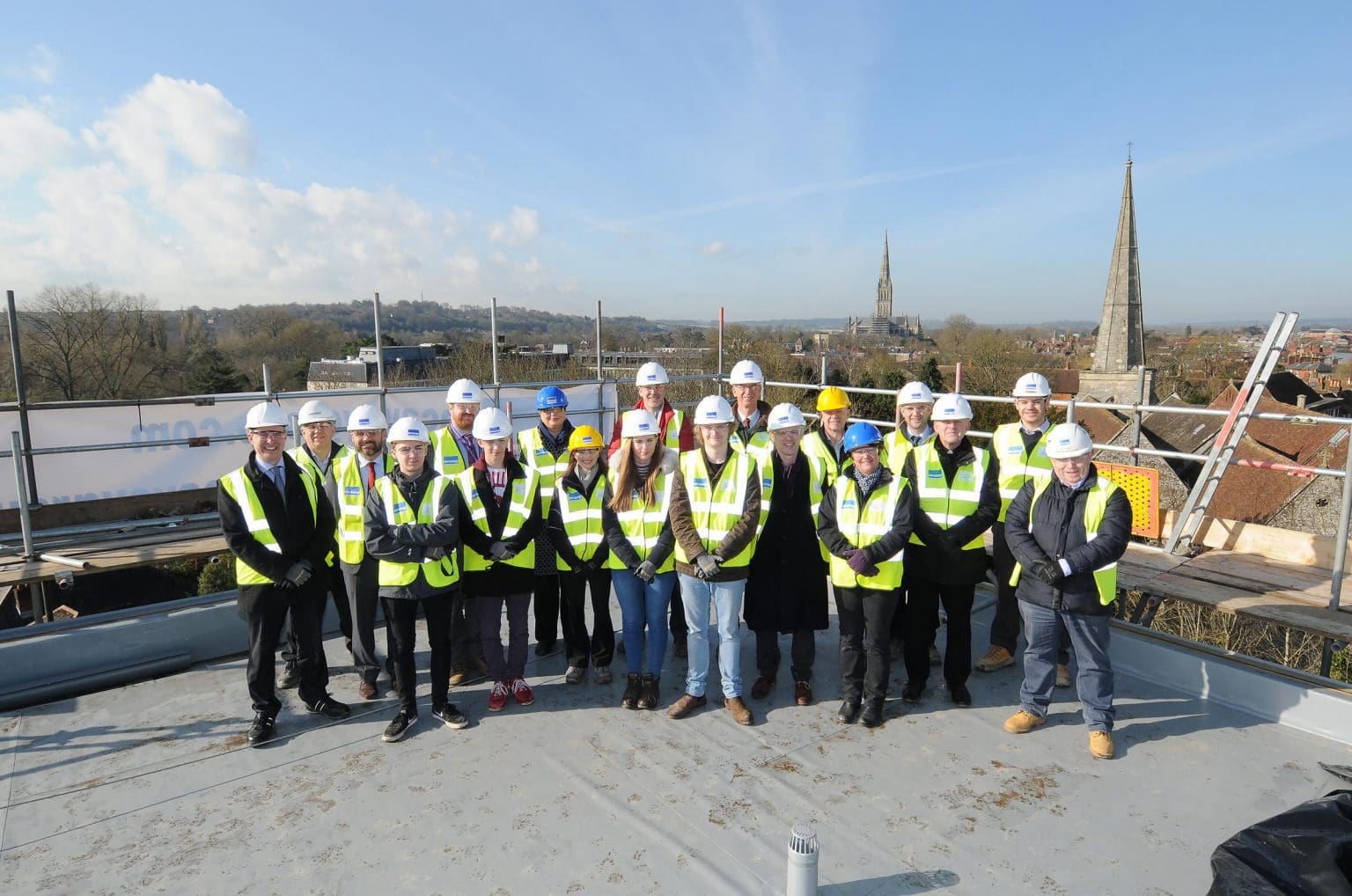 Salisbury 6th Form Celebrates Topping Out Ceremony