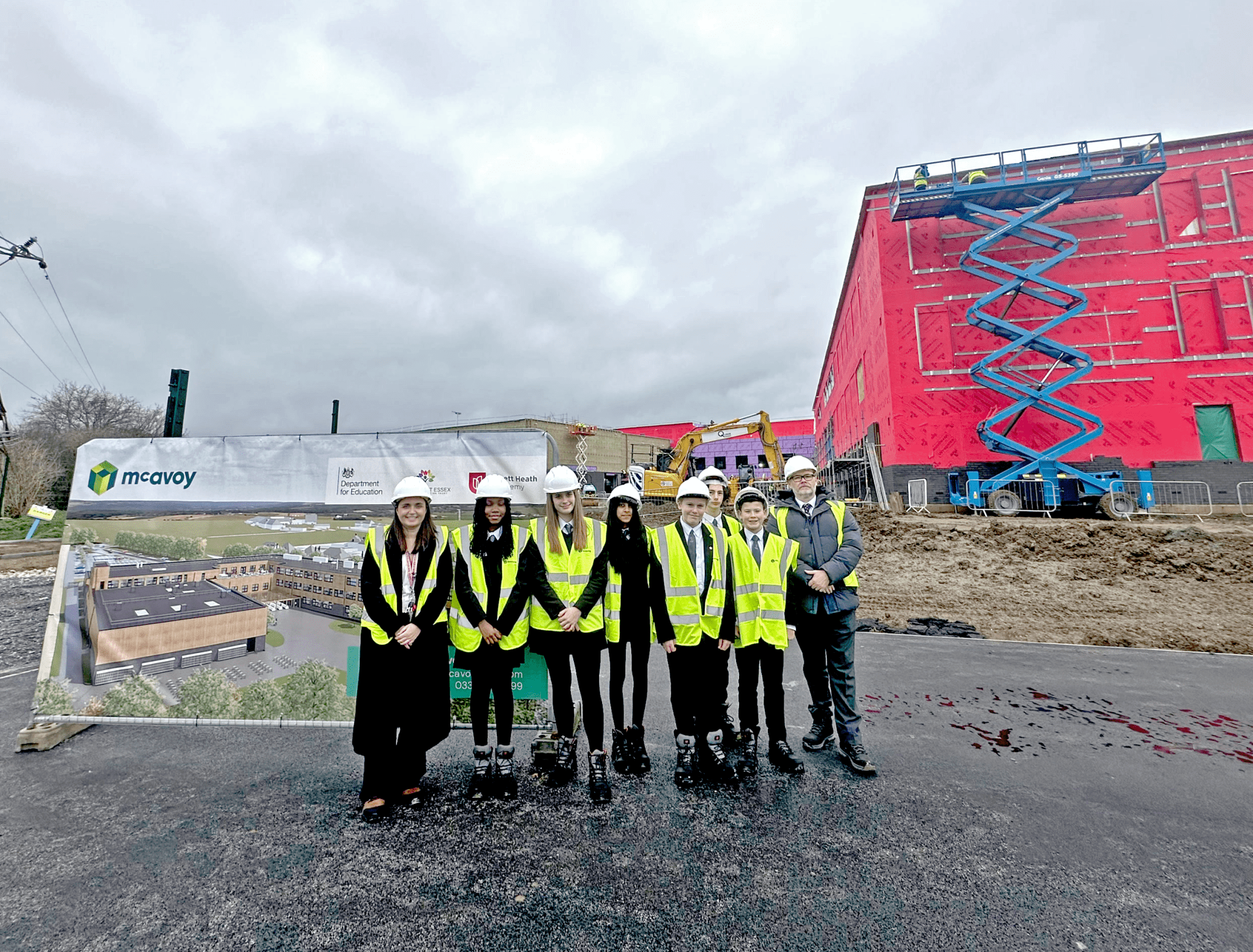 Topping Out Celebration at Orsett Heath Academy | McAvoy